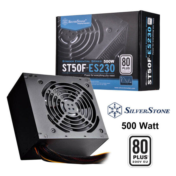 SILVERSTONE ST50F-ES230 500W 600W 700W (80+ White) POWER SUPPLY ...
