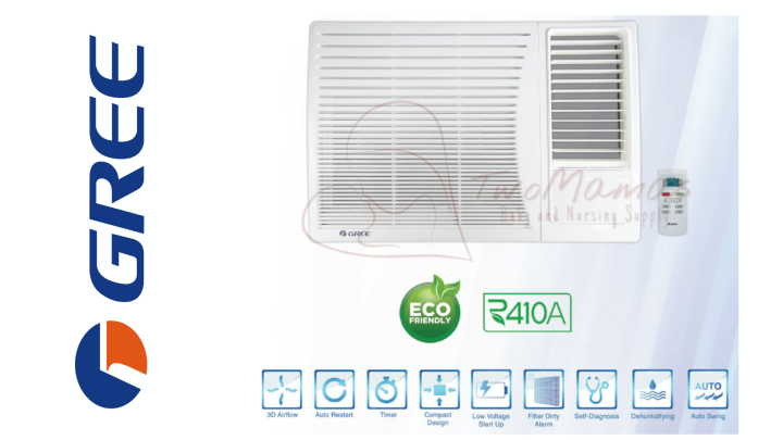 GREE Air-condition 2.0HP Window Type Non-Inverter (U-J18-3NR) | Lazada PH
