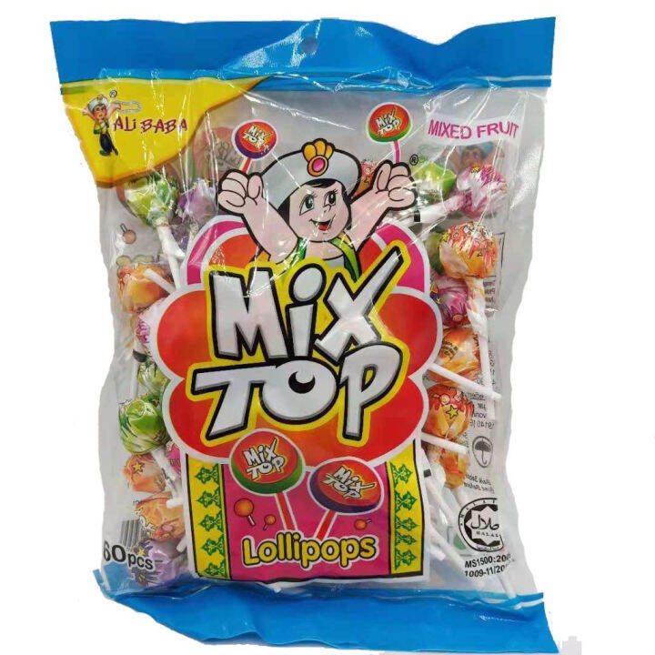 Mix Top Mix Fruits Lollipop 50pcs Halal (SOUR) | Lazada