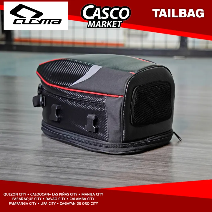 CUCYMA EXPANDABLE TAIL BAG W/ RAINCOVER CARBON PRINTED | Lazada PH