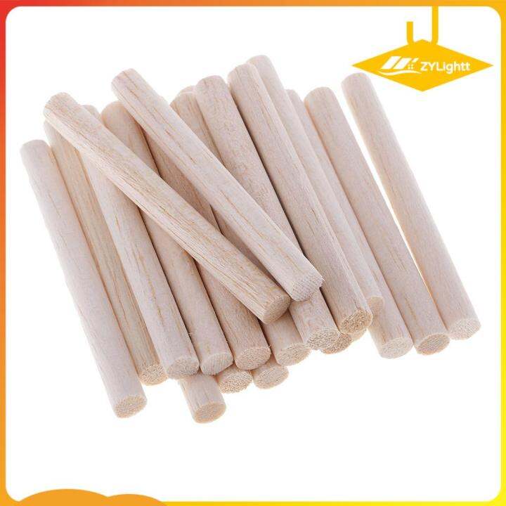 ZYLightt Pack Of Round Balsa Wood Rod Unfinished wood Modelling Stick ...