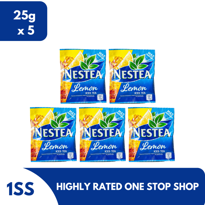 Nestea Lemon Iced Tea Powdered Drink Mix, 25g set of 5 | Lazada PH