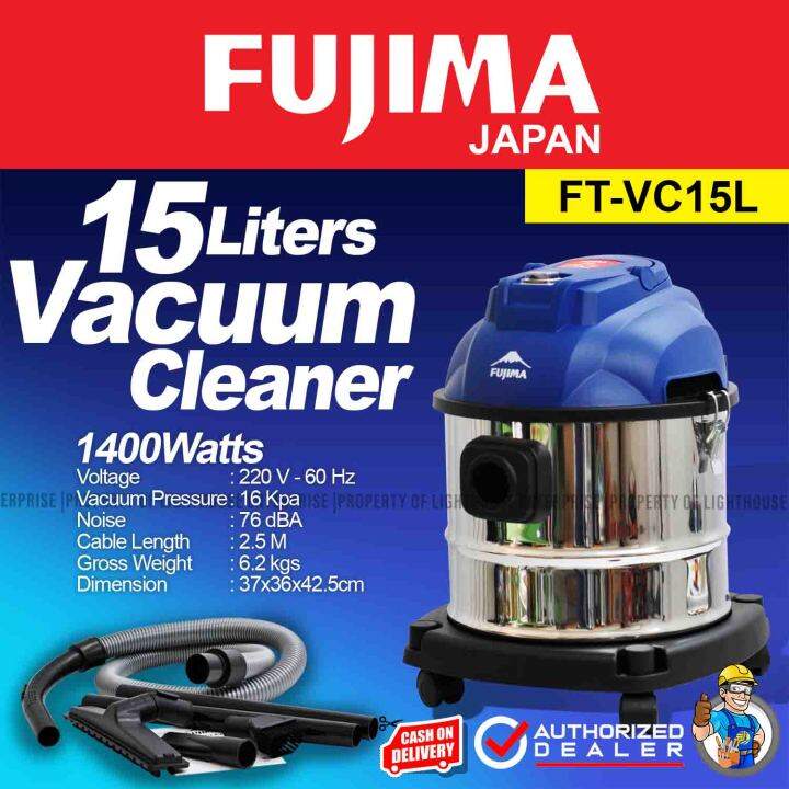 FUJIMA Japan Industrial 1400W 15L 3in1 Vacuum Cleaner (FT-VC15L ...