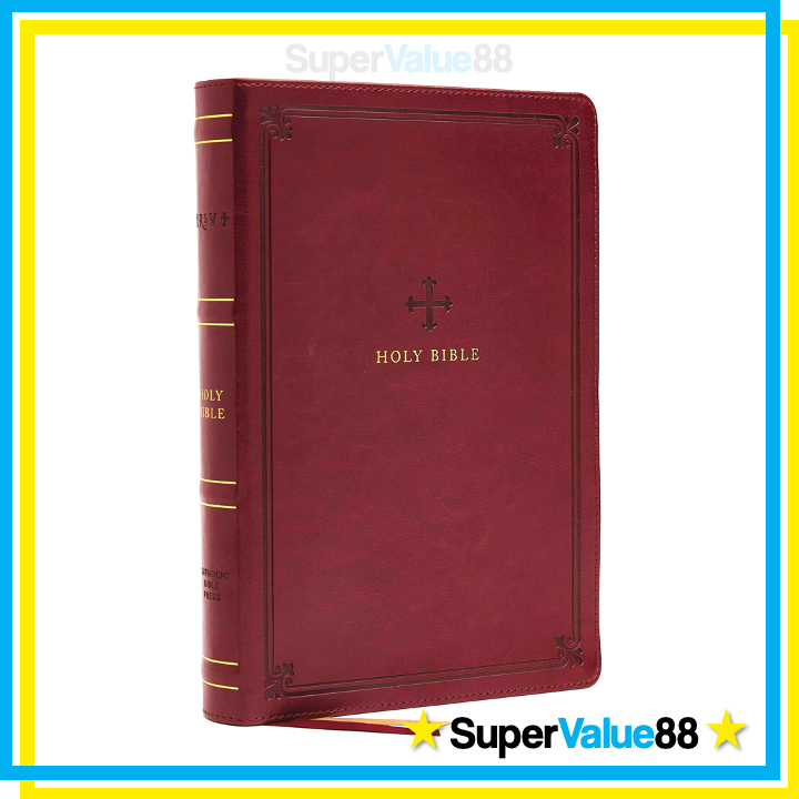 NRSV Large Print Catholic Bible (Premium Red Leathersoft), Deluxe ...