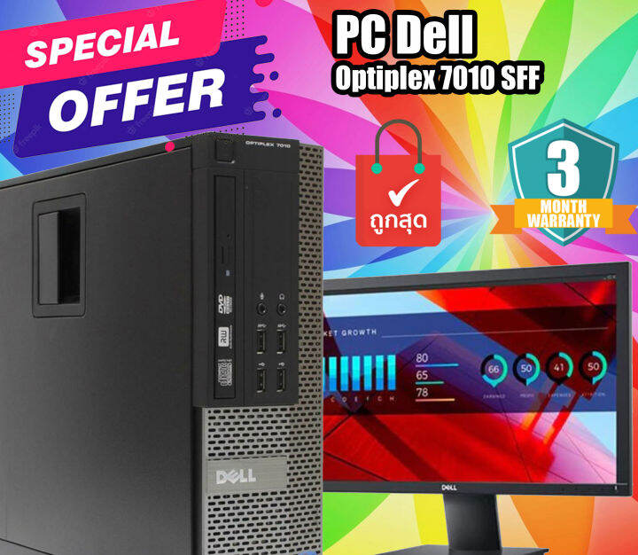คอมพิวเตอร์ แบนด์ Pc Dell Optiplex 3010/3020/7010/7020/9010/9020 sff Core i3 i5 i7 พร้อมจอคอม ...