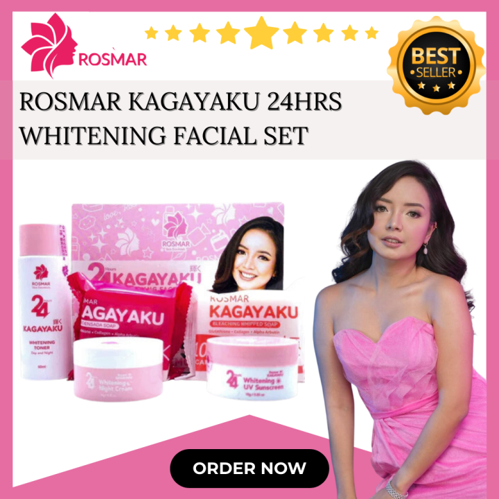 ROSMAR KAGAYAKU 24 HOURS WHITENING FACIAL SET 10X INSTANT WHITENING ...