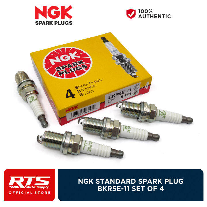 NGK 4Pcs BKR5E-11 Spark Plug for Mazda 3 1.6 2.0 Mazda 2 1.3 1.5 Mazda ...