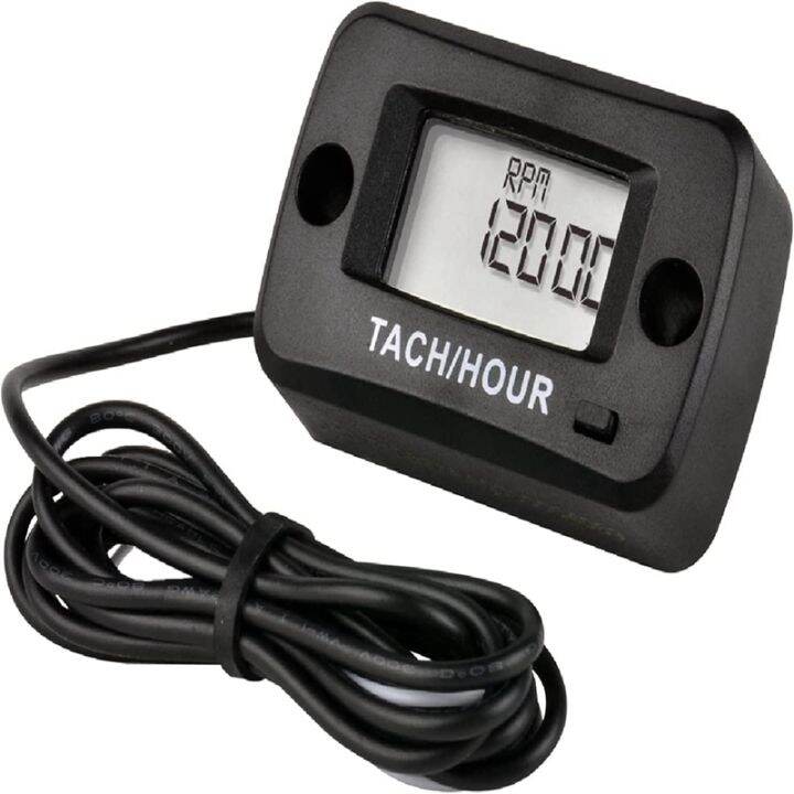 Digital Tach/Hour Meter Gauge with Maintenance Reminder,Water ...
