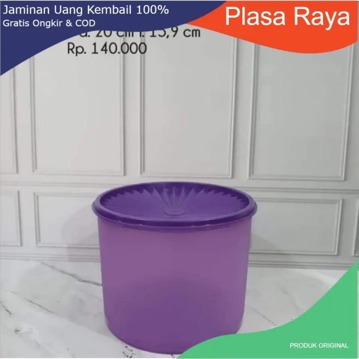 TUPPERWARE PROMO ECER 1 PCS TOPLES DECO UNGU 4 LITER | Lazada Indonesia
