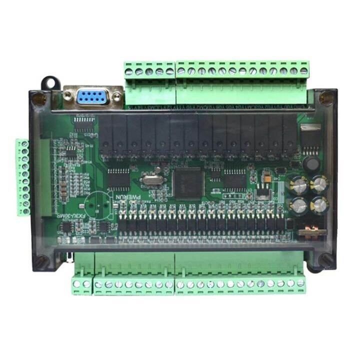 PLC Industrial Control Board Simple Programmable Controller Type FX3U-30MR Support RS232/RS485 ...