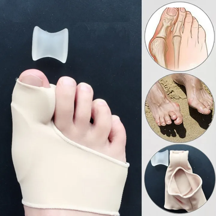 1 Pair Bunion Corrector Gel Pad Stretch Nylon Hallux Valgus Protector ...