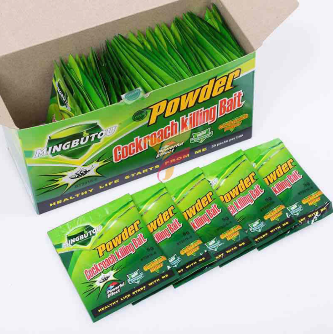 Effective Powder Cockroach Killing Bait Roach Killer Pesticide 10 PCS ...