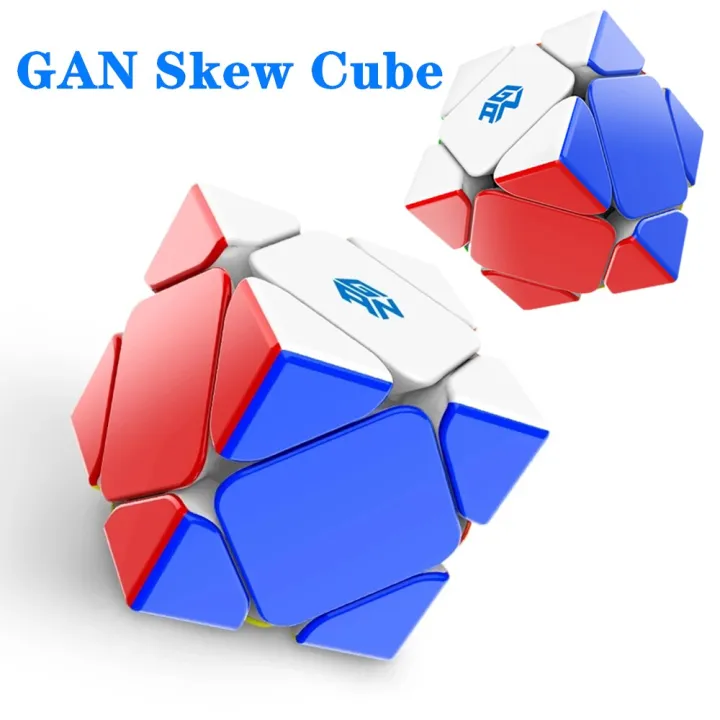 (Super Fan) 2020 GAN Magnetic Skew Cube 3x3 Speed Cube GAN Skewb M Magic Cube Gans Magnet Puzzle ...