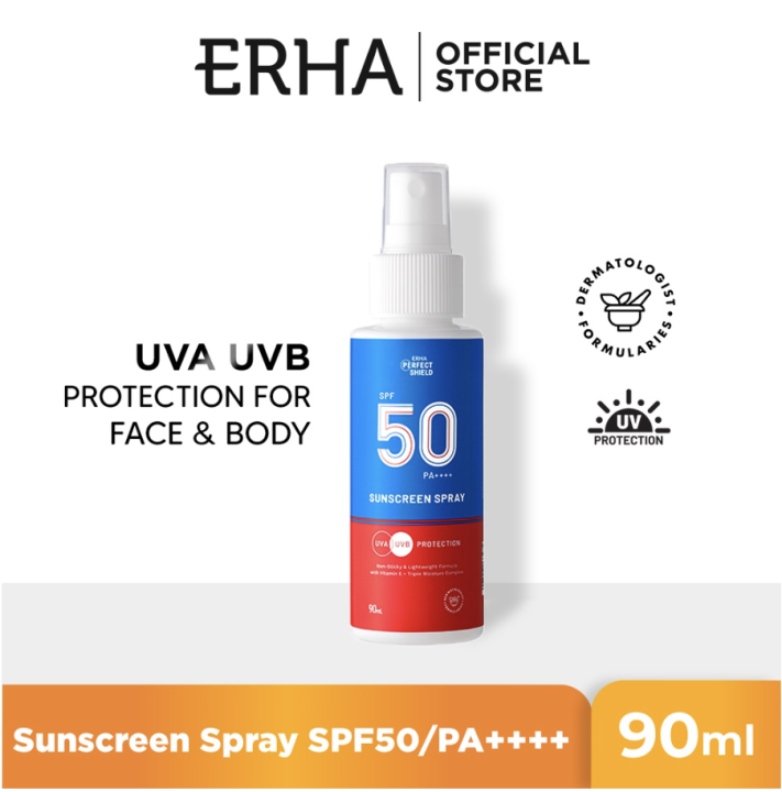 ERHA Perfect Shield Sunscreen Spray SPF 50 - 90ml | Lazada Indonesia