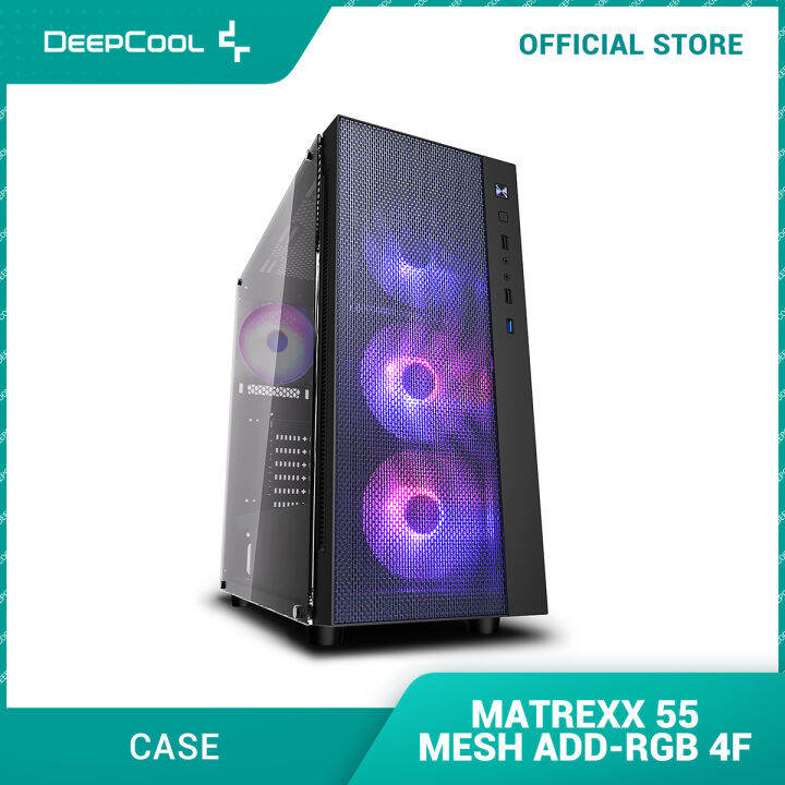 DeepCool MATREXX 55 MESH ADD-RGB 4F PC case E-ATX Supported,Mesh Front ...