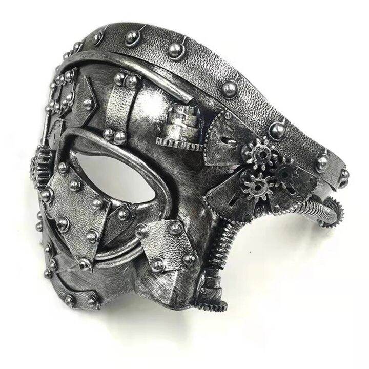 Mechanical Gear Steampunk Phantom Masquerade Cosplay Mask Half Face ...
