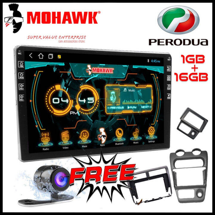 Mohawk Perodua Android Player Free Casing + Reverse Cam Wireless ...