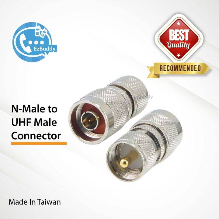 N Male to UHF Male Straight 50ohm RF Coaxial Adapter UHF Male to N-Male Antenna Connecter | Lazada