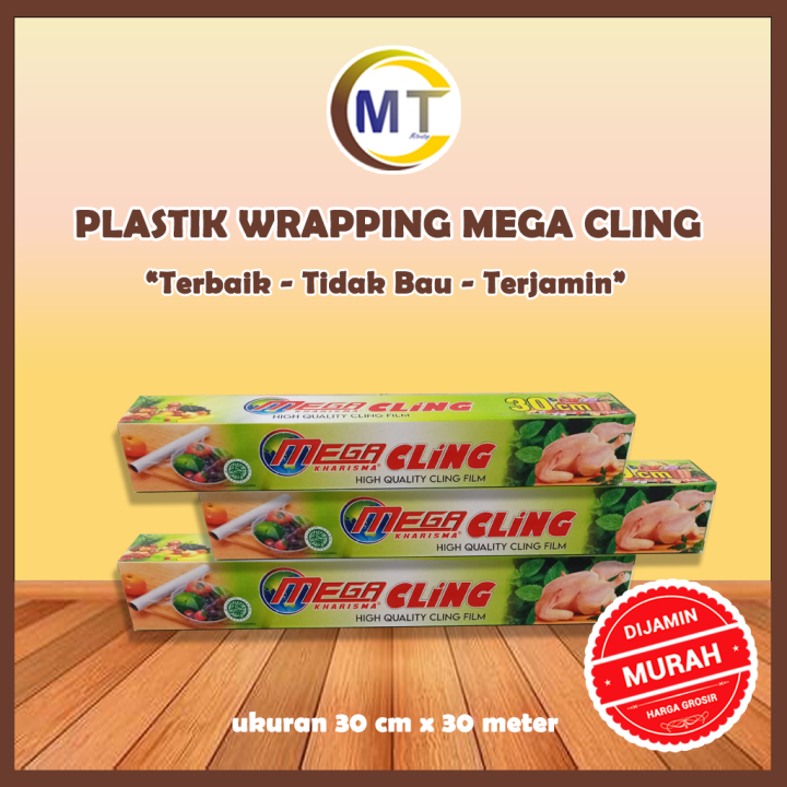 Plastik Wrap Mega Cling Plastik Wrapping Plastik Buah | Lazada Indonesia