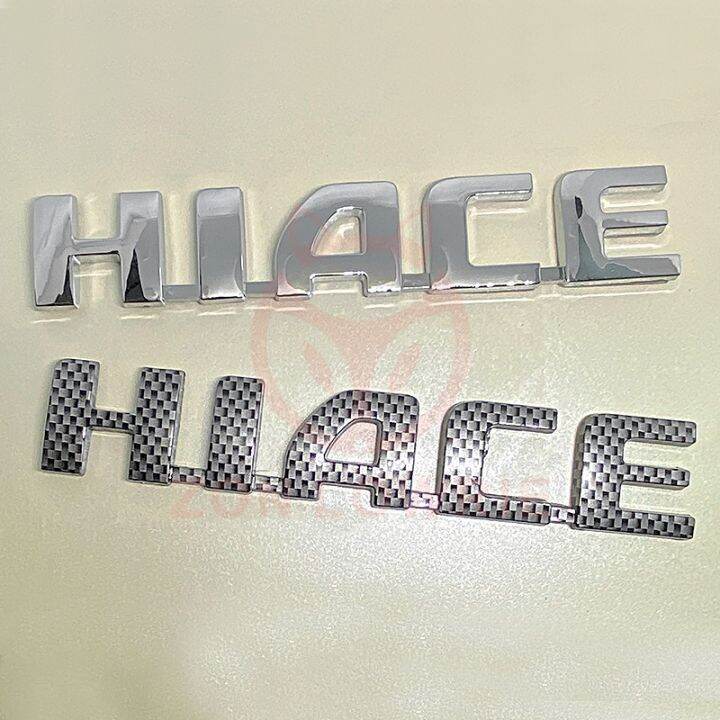 Toyota Carbon Fiber HIACE Logo Car Side Rear Emblem Sticker Badge Decal ...