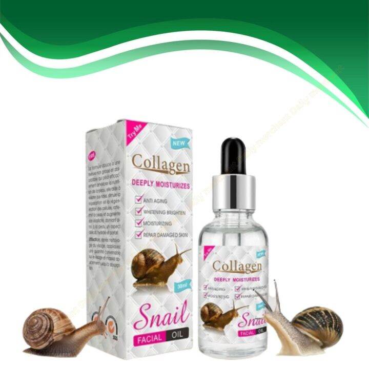 Original Collagen Deeply Moisturizes SNAIL FACE SERUM - for Anti Aging, Whitening Brighten ...