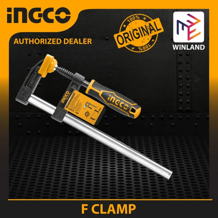 Ingco Original Wood Work F Clamp Tools With Rubber Handle *Winland ...