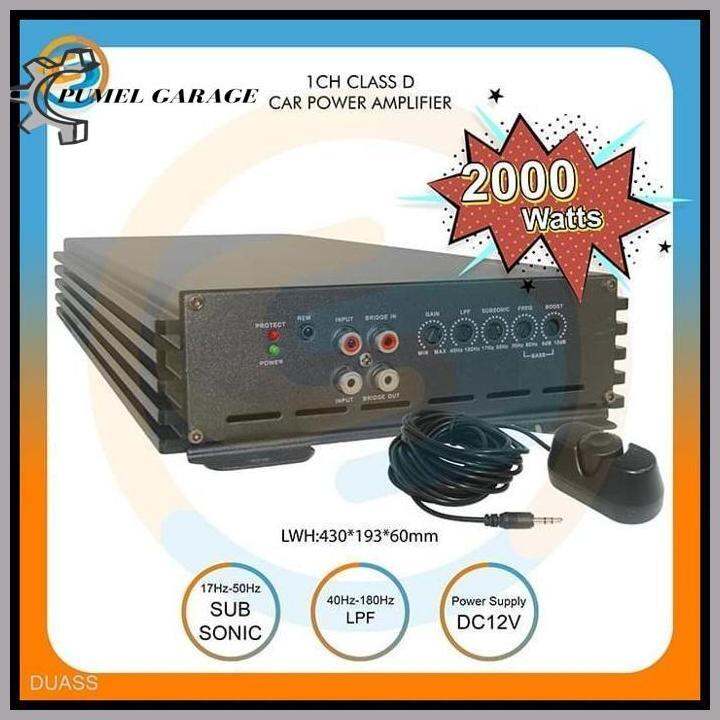 Power 1 Channel Class D Power Amplifier 1Ch Power Monoblok D Uass | Lazada Indonesia