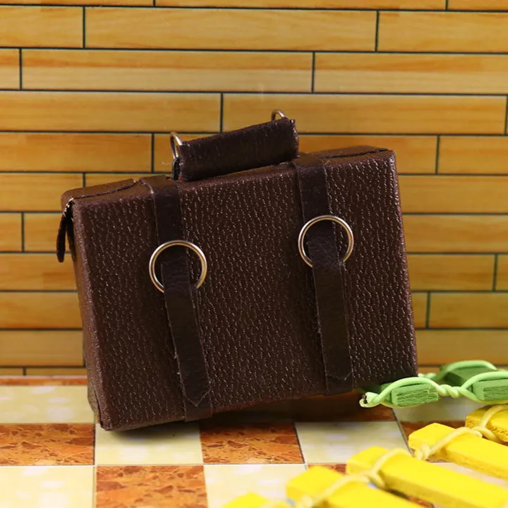 Microgood 1:12กระเป๋าเอกสารขนาดเล็กจำลองสูงเนื้อละเอียดอ่อนป้องกันการเปลี่ยนรูป3D รูปร่างมินิ ...