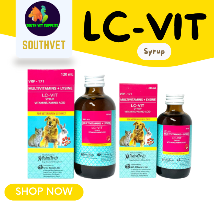 [SOUTH VET] LC Vit Multi-vitamins Syrup Pet Multivitamins 60ml & 120ml ...