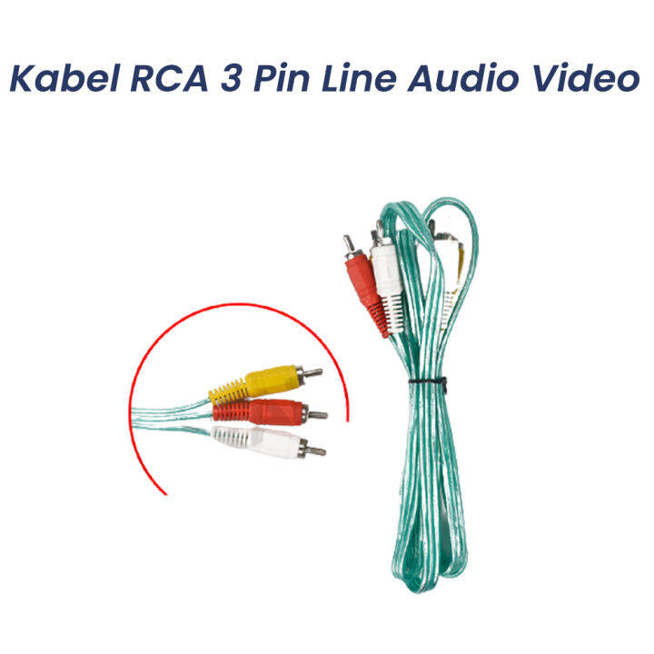 Kabel TV 3 Colokan Kabel RCA Jack Audio AUX Power | Lazada Indonesia