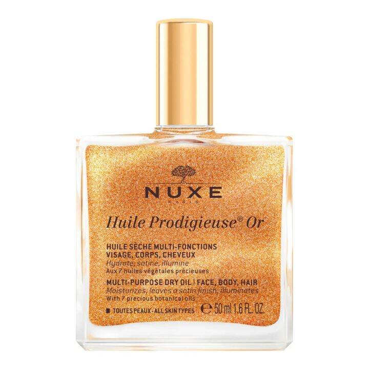 NUXE Huile Prodigieuse Golden Shimmer Multi Usage Dry Oil 10ml/50ml | Lazada.co.th