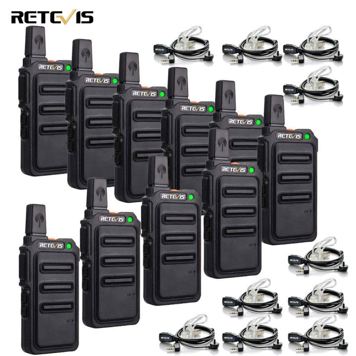 Retevis RT19 วิทยุสองทางแบบพกพาพร้อมหูฟัง, ใบอนุญาต PMR ฟรี, คลิปโลหะ ...
