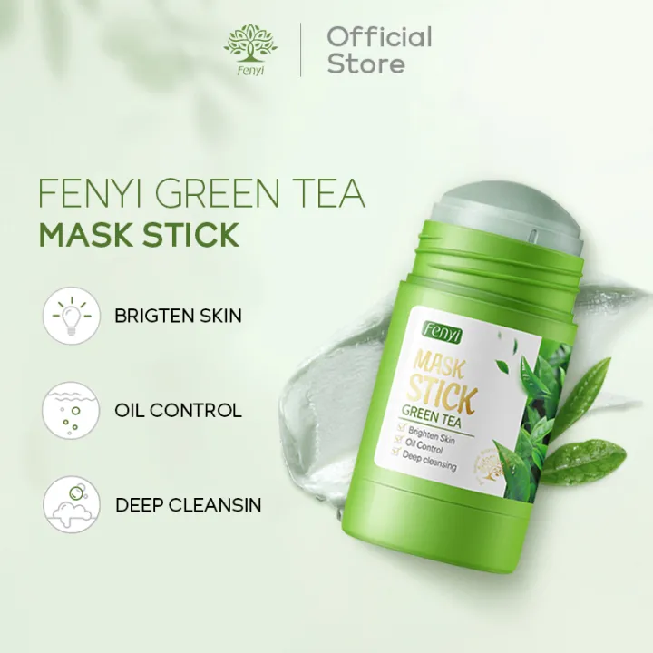 Fenyi Green Tea Mud Soothing Balance oil secretion Face Mask Stick 40g ...