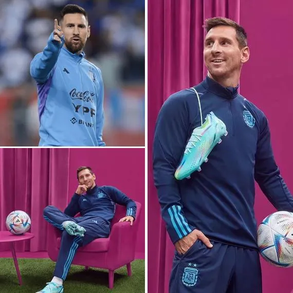 The 2022 World Cup Argentina jersey Lionel messi long-sleeved fleece ...