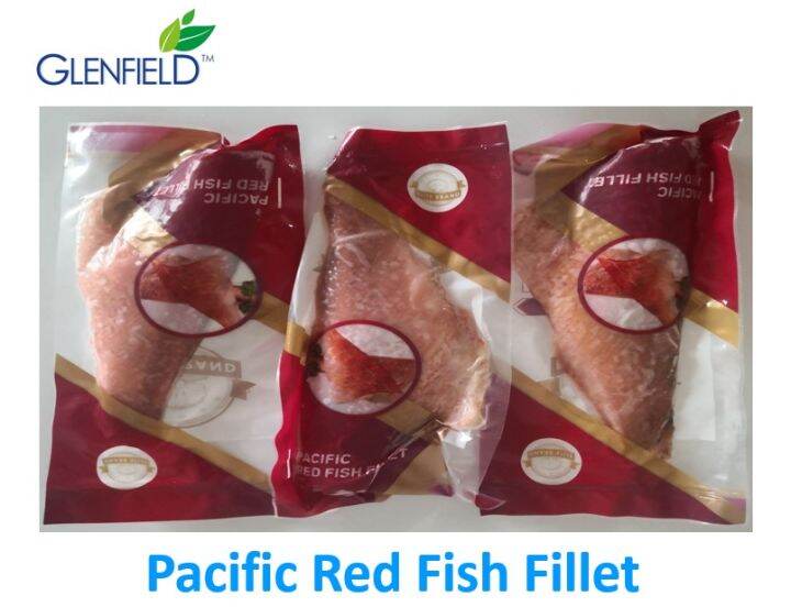 3 Pieces of Pacific Red Fish Fillet Boneless 320-380g+/- (Total 1kg ...