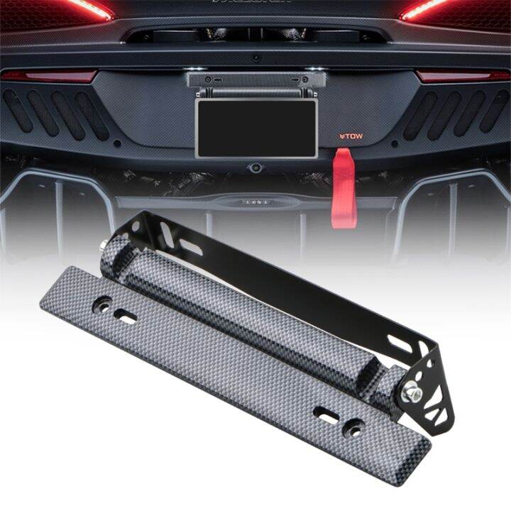 【HOT】 Adjustable Car License Plate Frame Holder Racing Number Mount ...