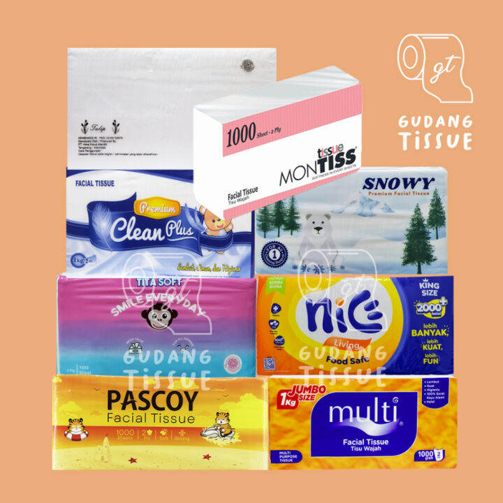 Tissue Facial Tissue 1000 Sheets | Lazada Indonesia