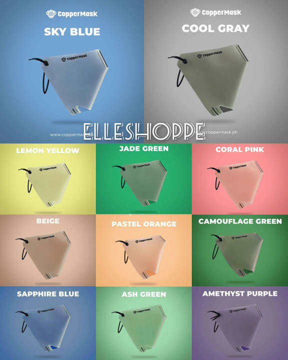 Original CopperMask 2.0 (New and Improved with Enclosed Filters) RANDOM ...