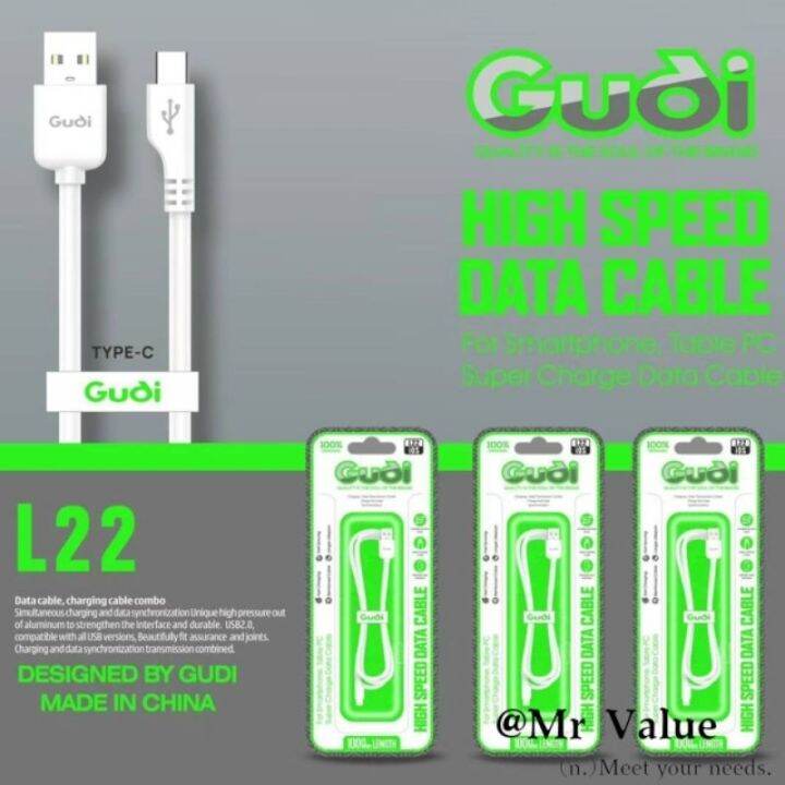 Camroo Original Gudi 1Meter USB Charging Data Cable For iOS Android ...