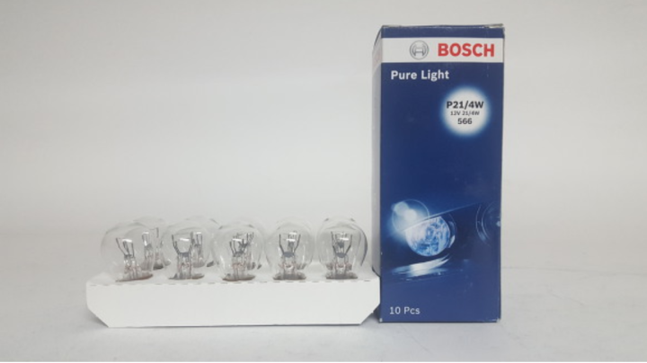 Bosch Light Bulb 1016 12V P21/4W BAZ15d 2PIN (1987302215) 1 Box 10 ...