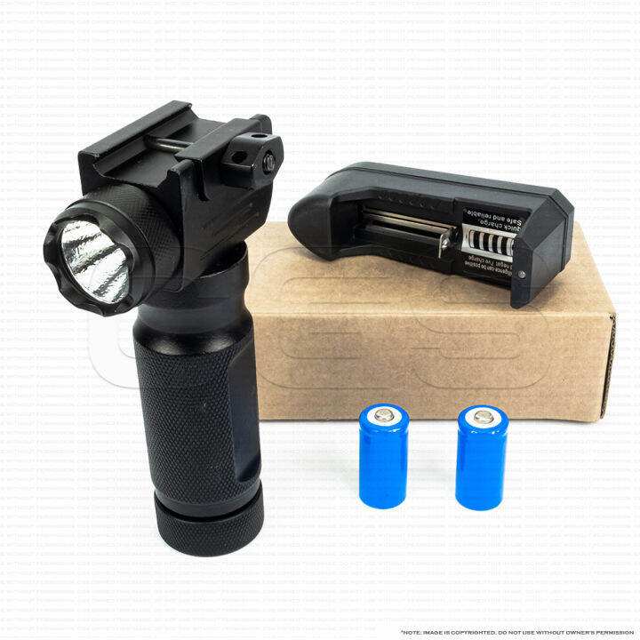 Tactical LED Vertical Light Flashlight Brightness 260 Lumens Flash ...