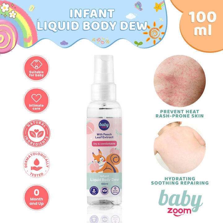 BabyZoom Infant Liquid body Dew 100ml 3In1 Liquid Body Lotion Liquid ...