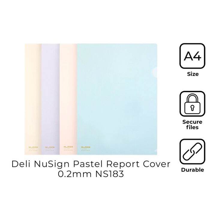 NuSign NS183 Pastel Report A4 Cover 0.2mm | Lazada PH