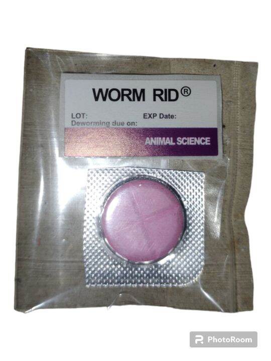 WORM RID TABLET DEWORMER SOLD PER PC. WITH STICKER | Lazada PH