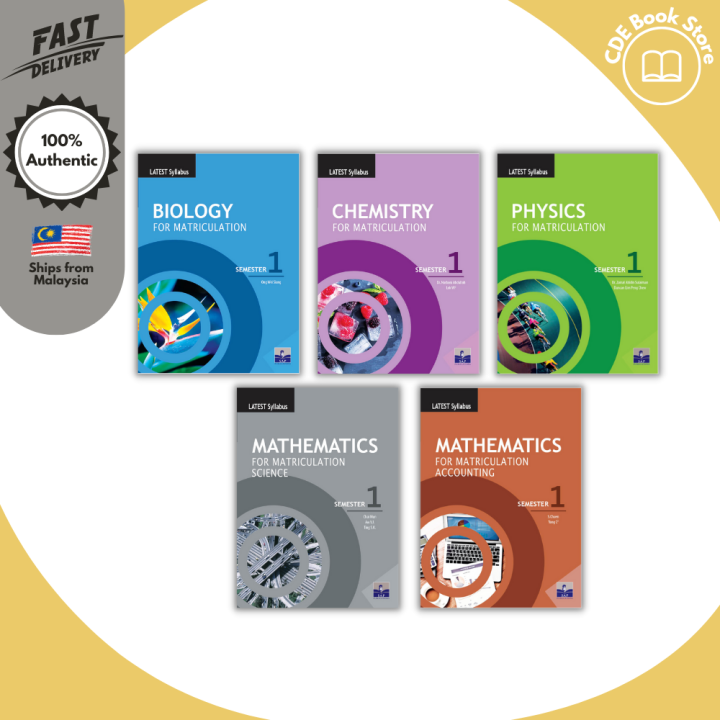 SAP for Matriculation Semester 1 (2022) - Mathematics (Science ...