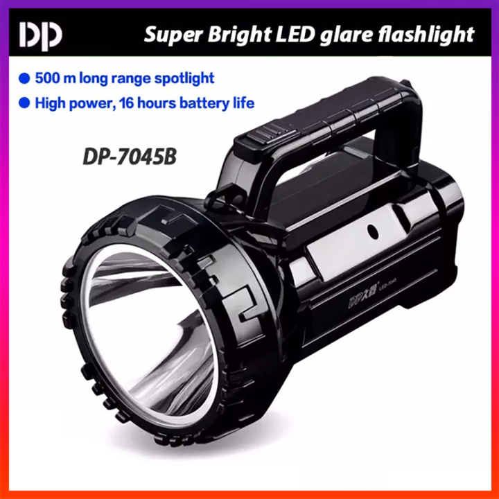 Jiditech Original Searchlight Flashlight Rechargeable Heavyduty ...