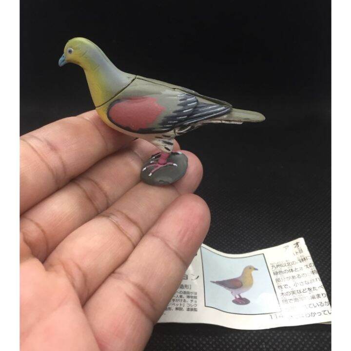 ฟิกเกอร์ นกจิ๋ว สัตว์จิ๋ว นกพิราบ Kaiyodo Furuta Choco Egg 4 WHITE ...