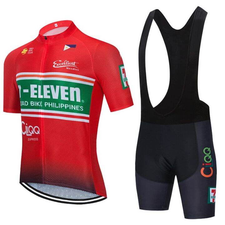 Seven ELEVEN Cycling Team Jersey 20D Bike Pants Men MTB Short Sleeve ...