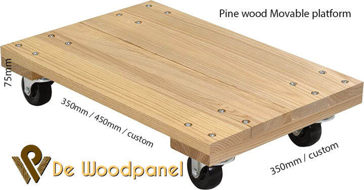 Movable pine wood platform custom | Lazada