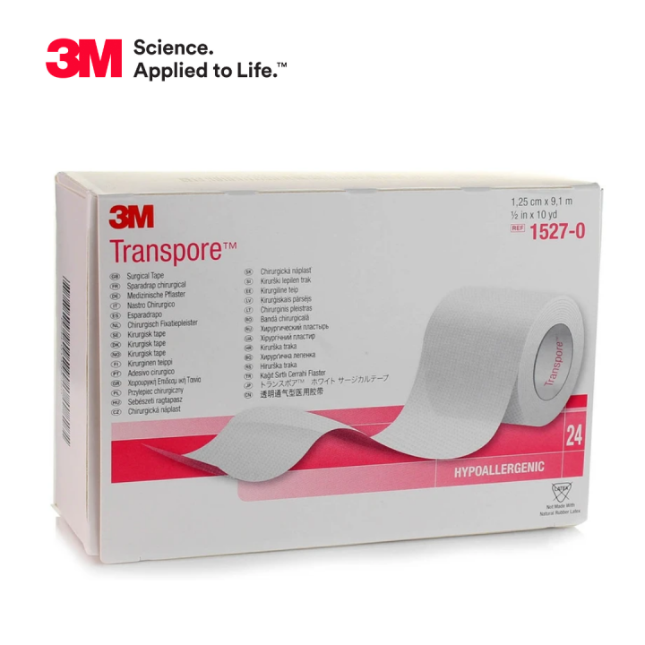 3M Transpore 1527-0 Plastic Hypoallergenic Medical Tape | Lazada